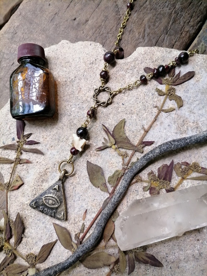 Trespico Roma Sator Long Amulet Eye Of Providencerosary Etsy