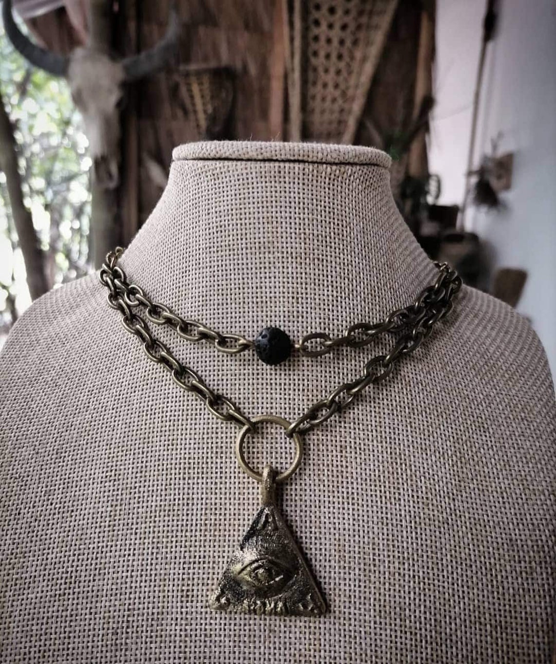 Sator Trespico ROMA Amulet Necklace Agimat Brass Chain - Etsy