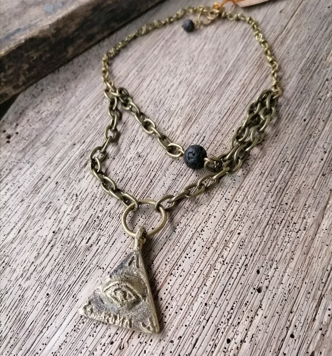 Sator Trespico ROMA Amulet Necklace Agimat Brass Chain - Etsy