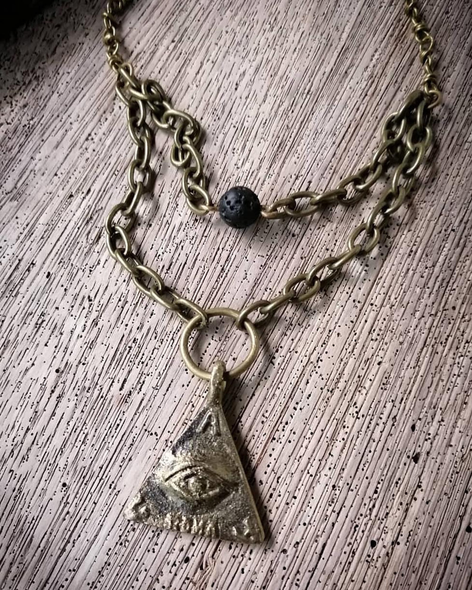 Sator Trespico ROMA Amulet Necklace Agimat Brass Chain - Etsy
