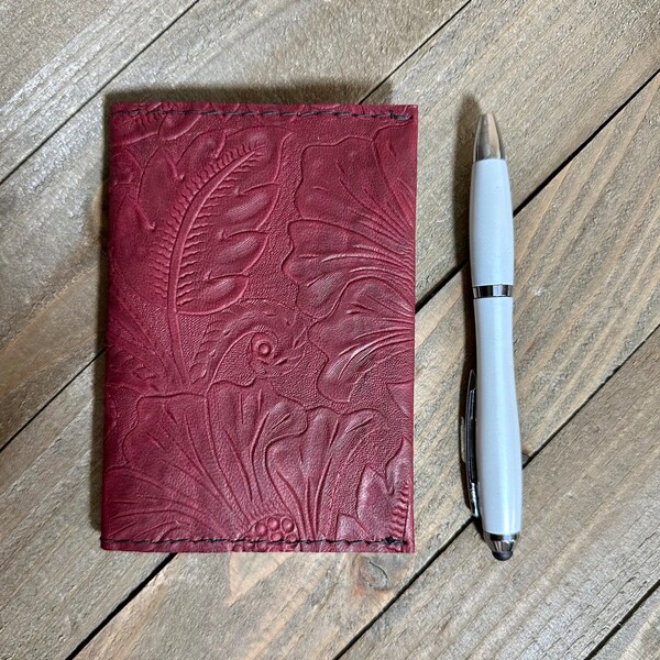 Red Leather Journal - Etsy