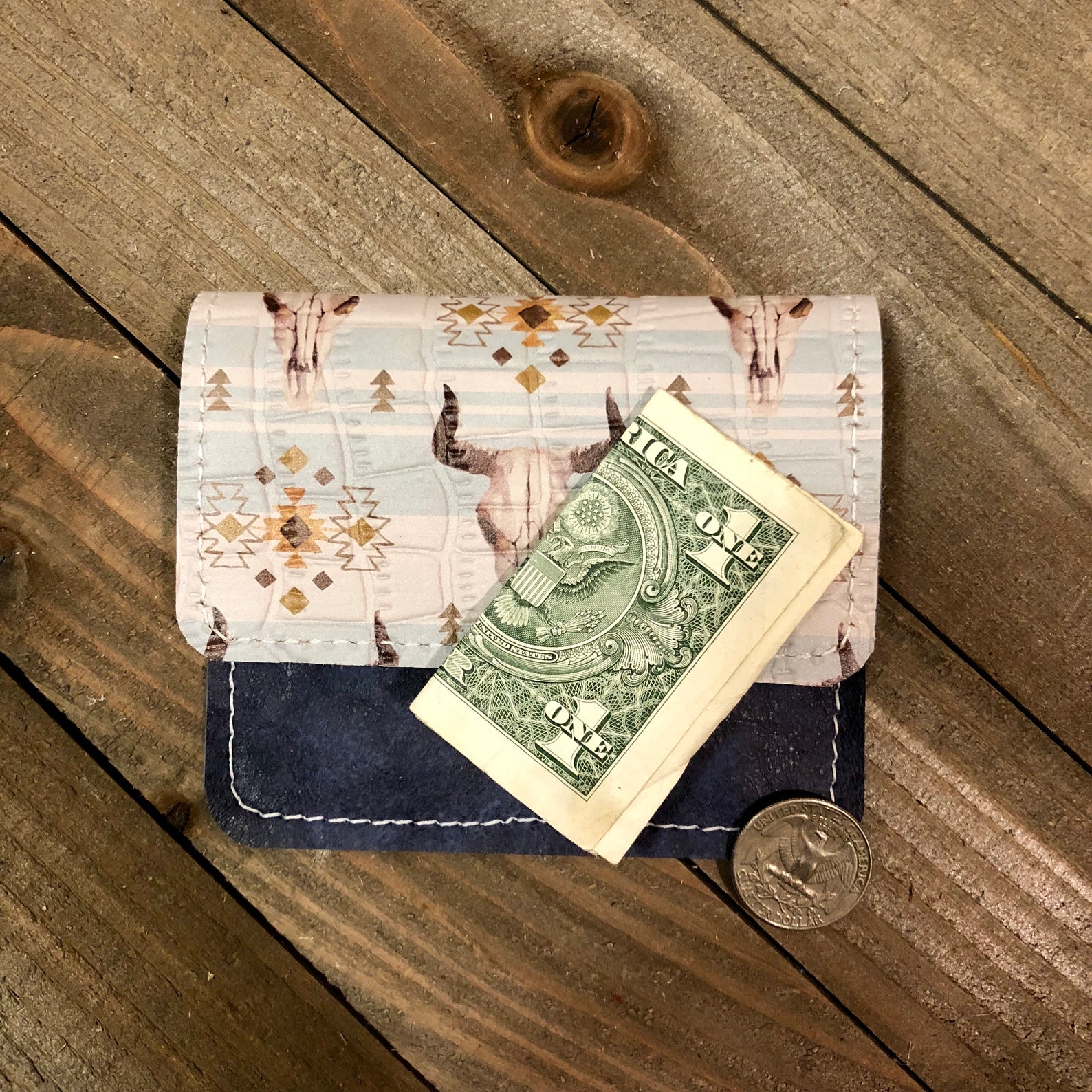 Genuine Leather Coin Purse, Western Genuine Leather Business Card ...