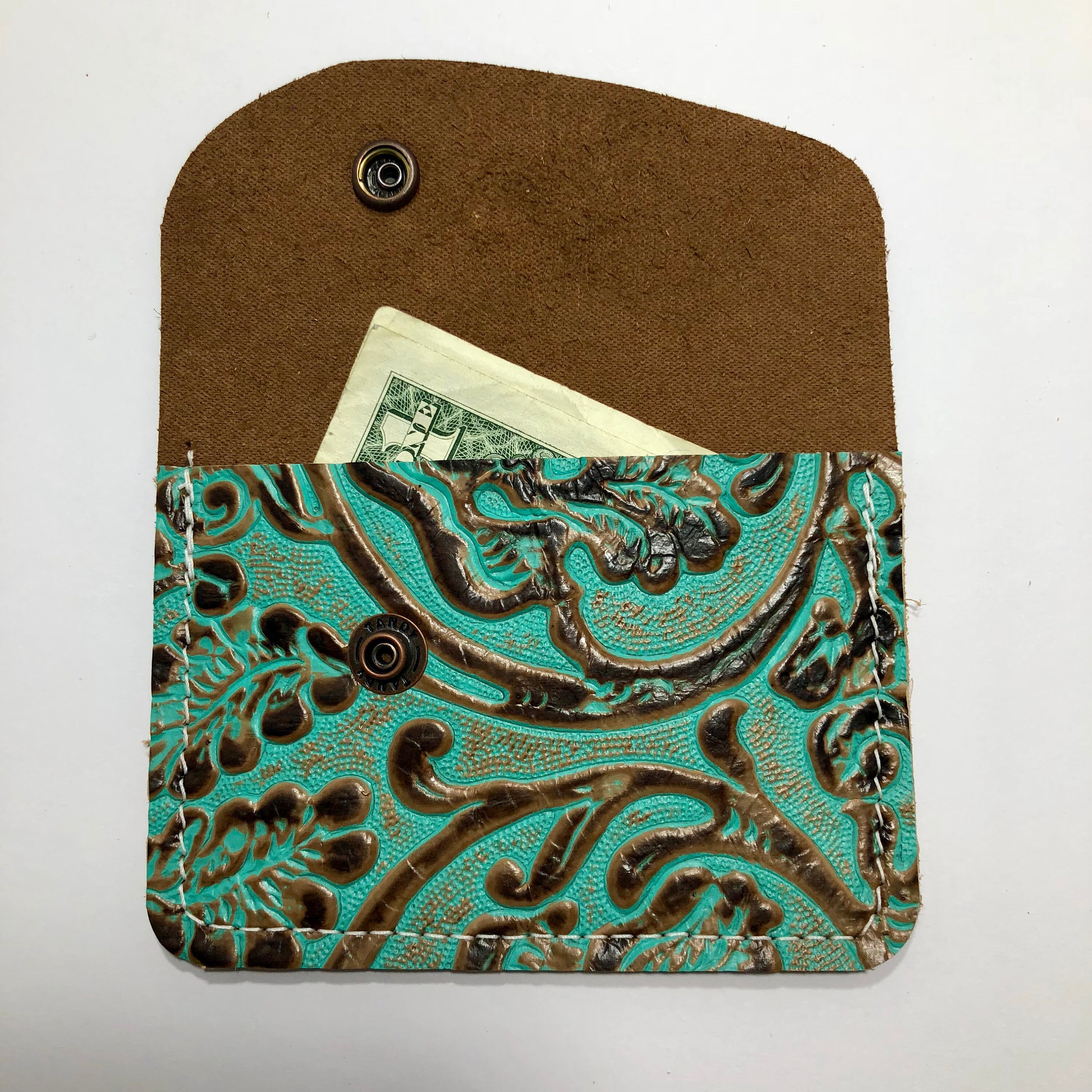 Genuine Leather Coin Purse Western Genuine Leather Business | Etsy