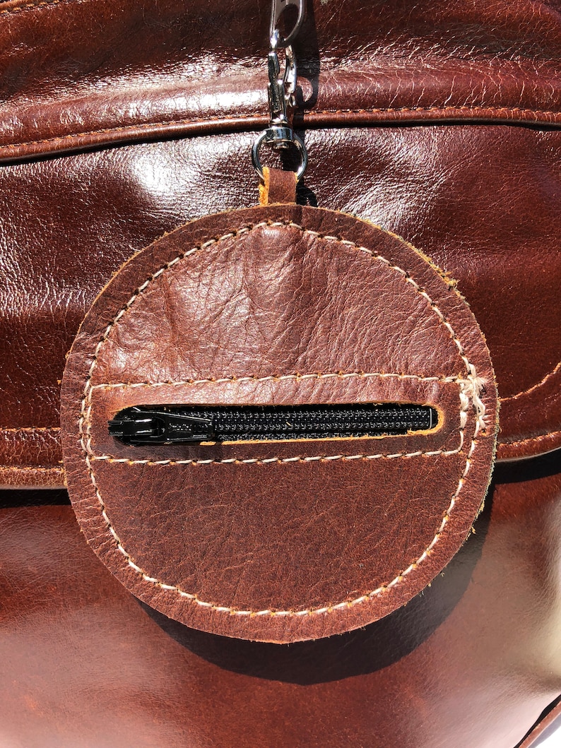 Leather Keychain Coin Purse Leather Ear Pod Case Coin Pouch | Etsy
