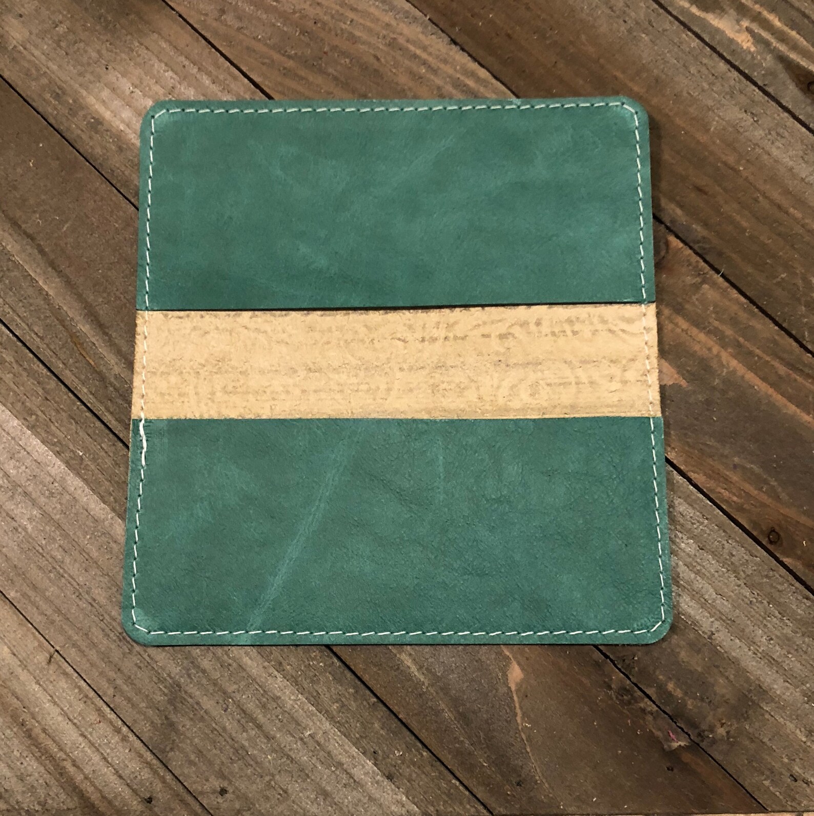 Western Genuine Leather Checkbook Cover Duplicate Leather - Etsy