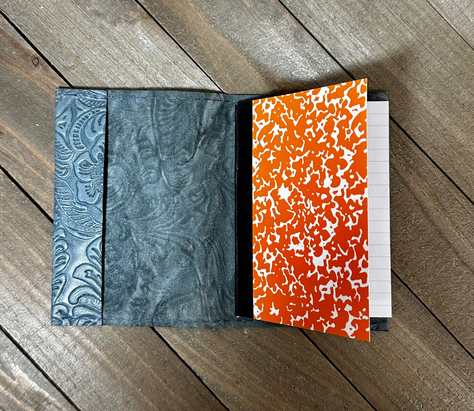 Genuine Italian Leather Mini Journal, Blue Leather Notebook, Purple ...