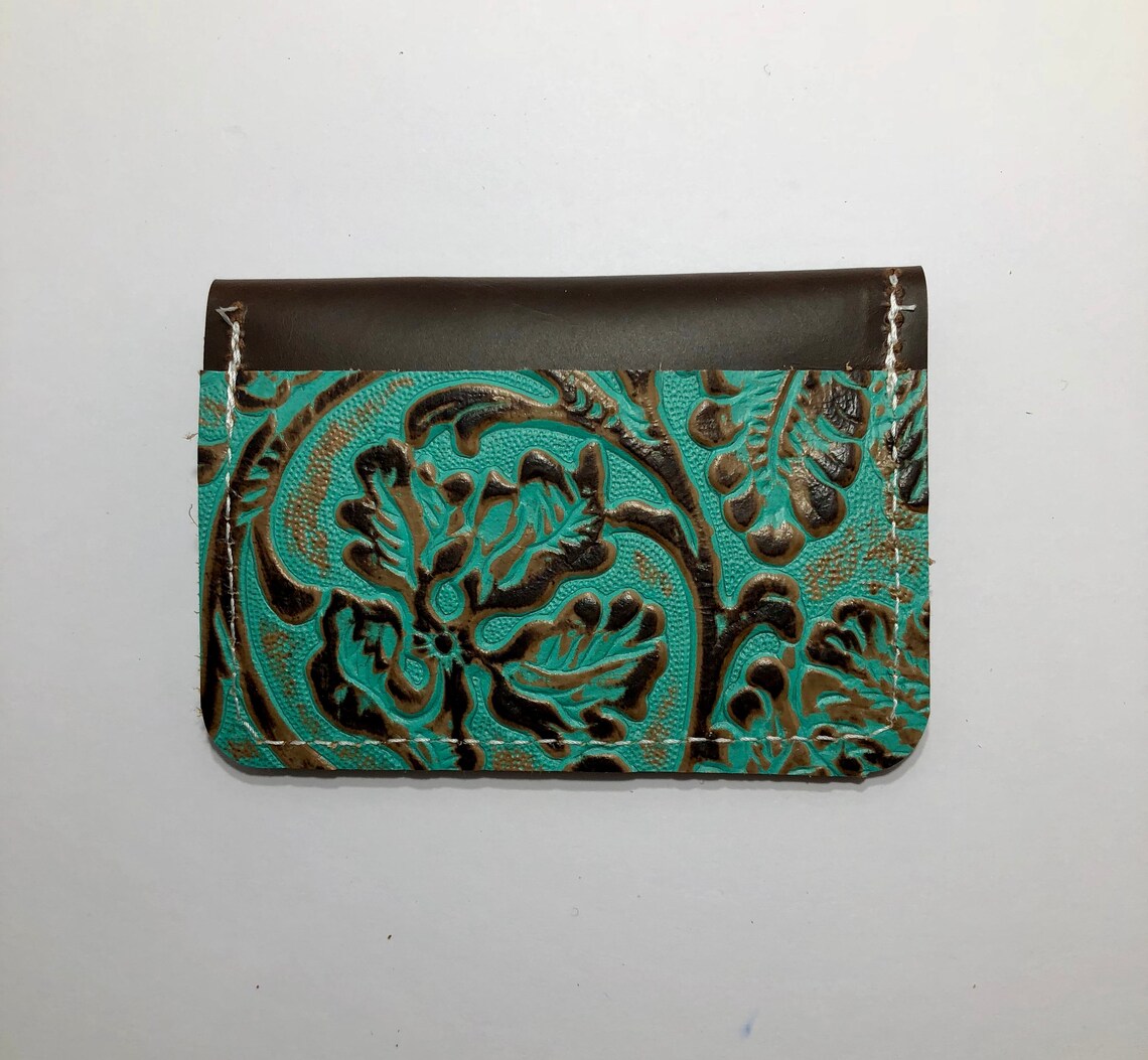 Genuine Leather Coin Purse Western Genuine Leather Business | Etsy