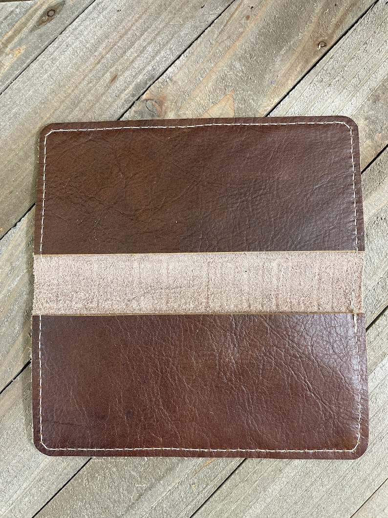 Western Genuine Leather Checkbook Cover - Etsy