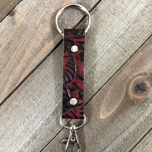 Genuine Western Leather Key Fob, Western Leather Keychain, Handmade ...