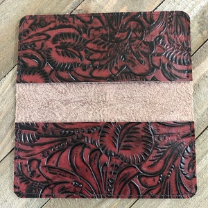 Western Genuine Leather Checkbook Cover - Etsy