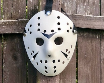 White Jason Voorhees Mask - Etsy