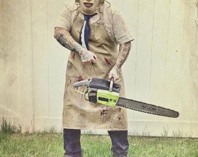 Stitches Leatherface Inspired Latex Mask With Leather Strapping - Etsy