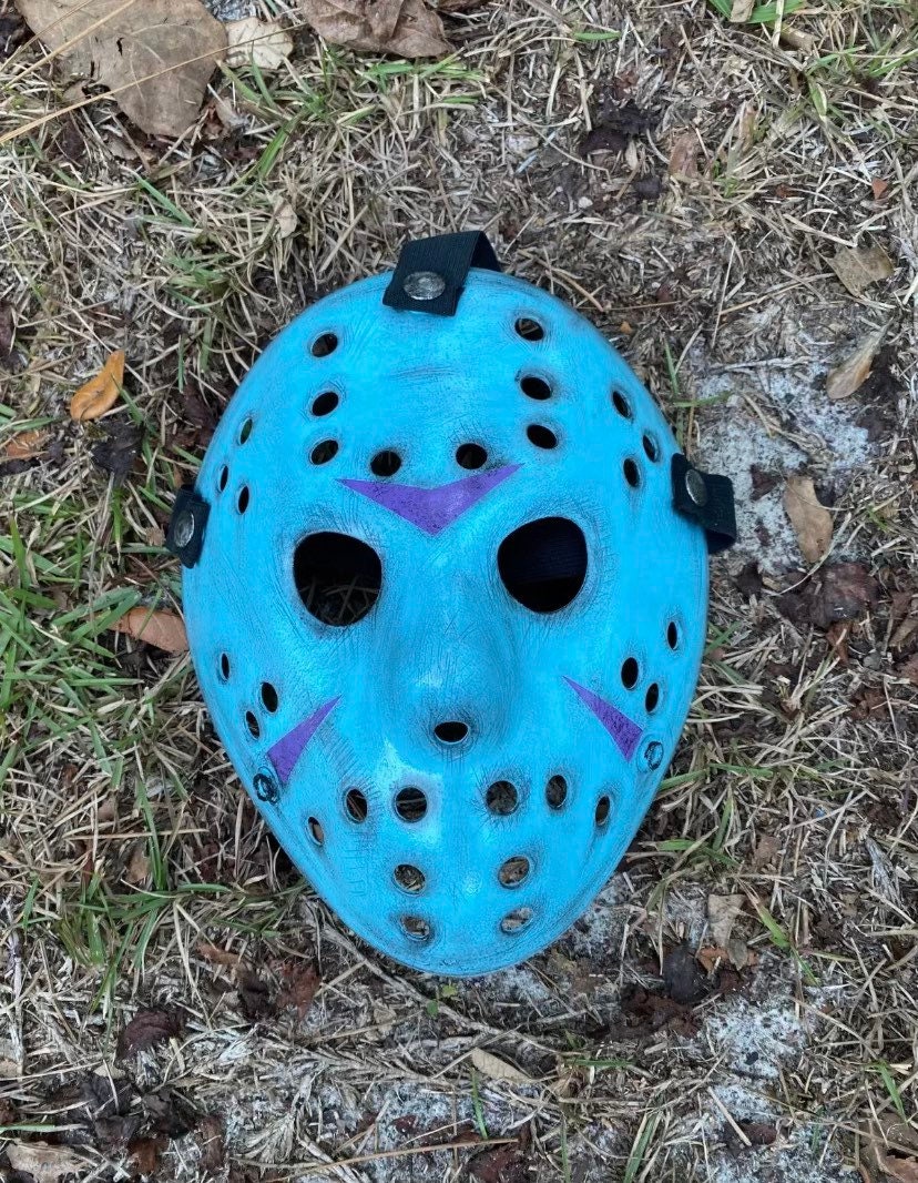 NES Jason Mask W/ Chevrons Dirtied - Etsy