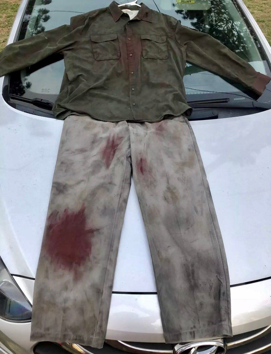 Custom Hand Painted Part 4 Jason Costume Set- 2 Pcs PLEASE READ ...