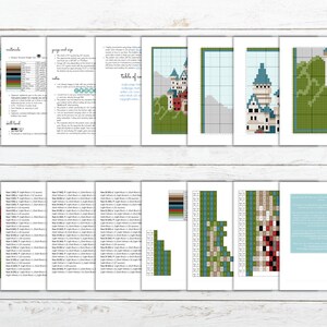 Castle C2C Crochet Pattern | Fairy Tale Graphgan | Bavarian Mountains ...