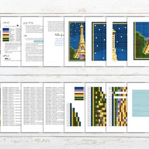 Eiffel Tower C2C Crochet Pattern Paris Graphgan Blanket Travel Afghan ...