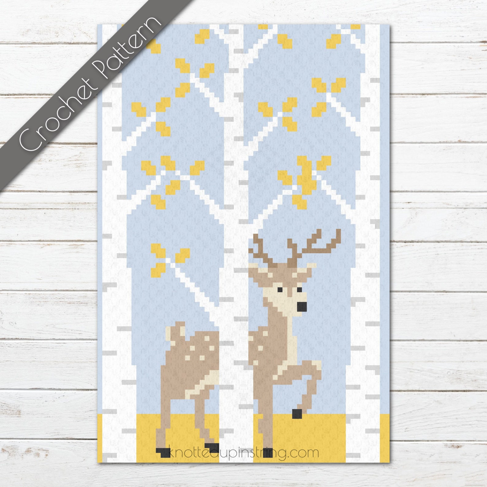 Deer C2C Crochet Pattern | Woodland Baby Blanket | Animal Graphgan ...
