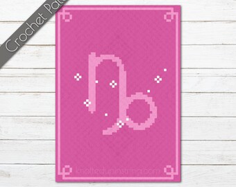 Capricorn Zodiac Single Crochet Graphgan Pattern - Etsy
