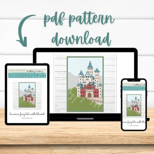 Castle C2C Crochet Pattern | Fairy Tale Graphgan | Bavarian Mountains ...