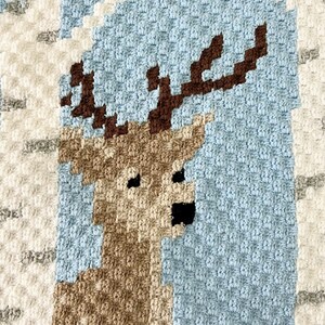 Deer C2C Crochet Pattern | Woodland Baby Blanket | Animal Graphgan ...