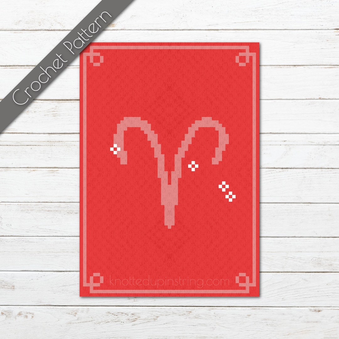 Aries C2C Crochet Blanket Pattern, Zodiac C2c Pattern, PDF Crochet ...