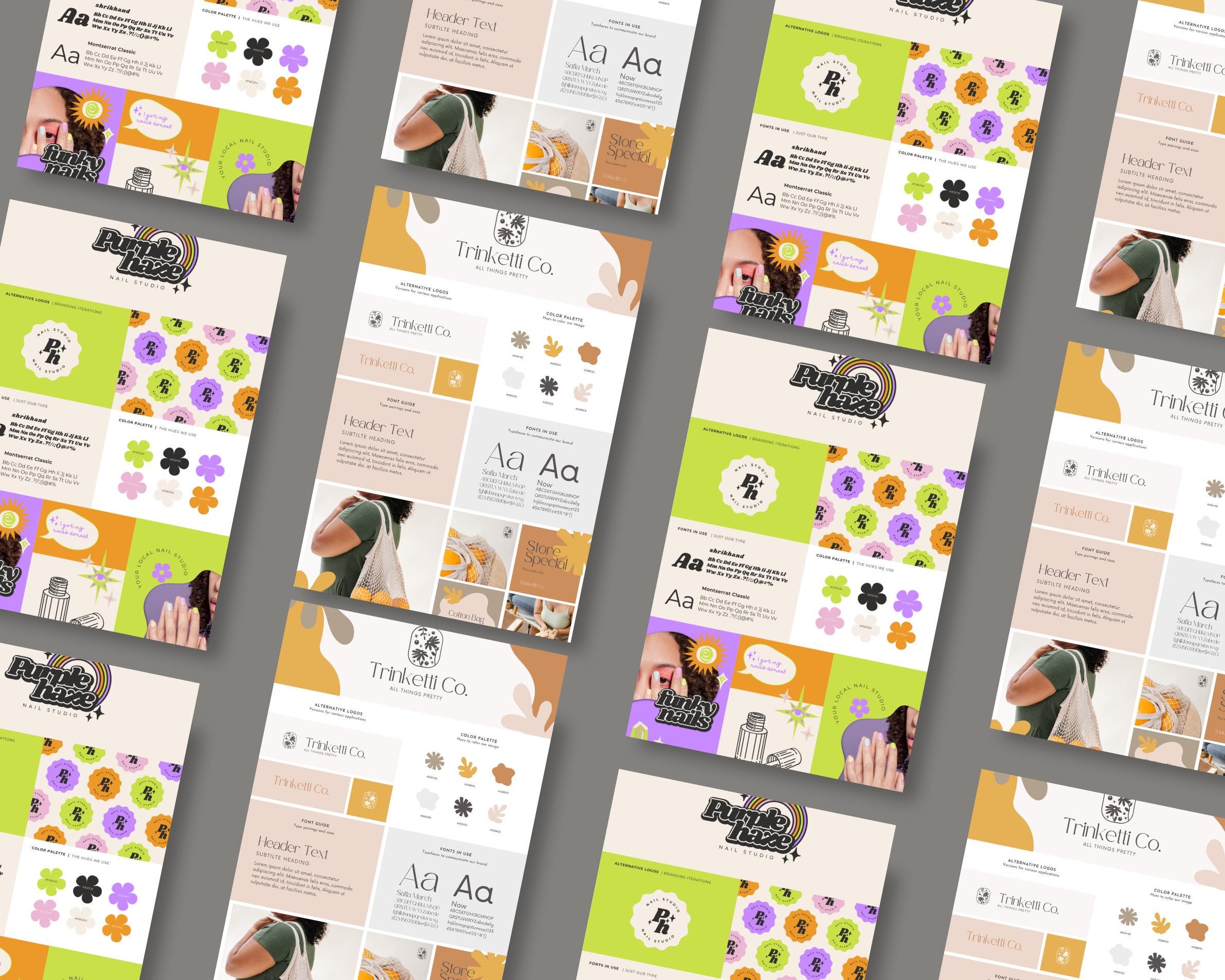 Brand Board Template Bundle for Brand Strategists Editable Canva ...