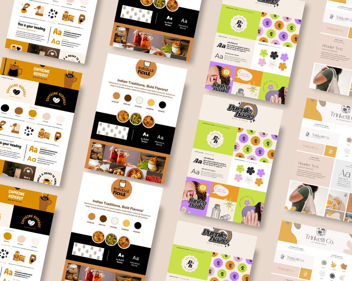 Brand Board Template Bundle for Brand Strategists Editable Canva ...