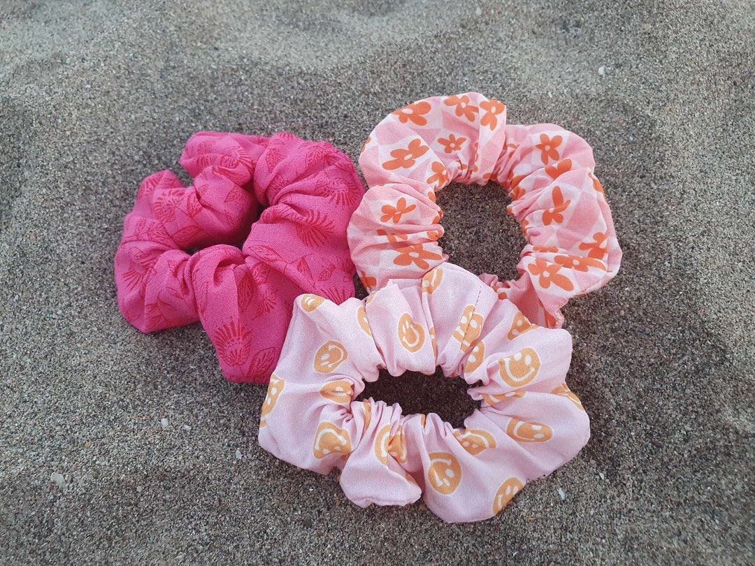 Chouchou / chouchou rose / Scrunchie / Accessoire coiffure / Vintage ...