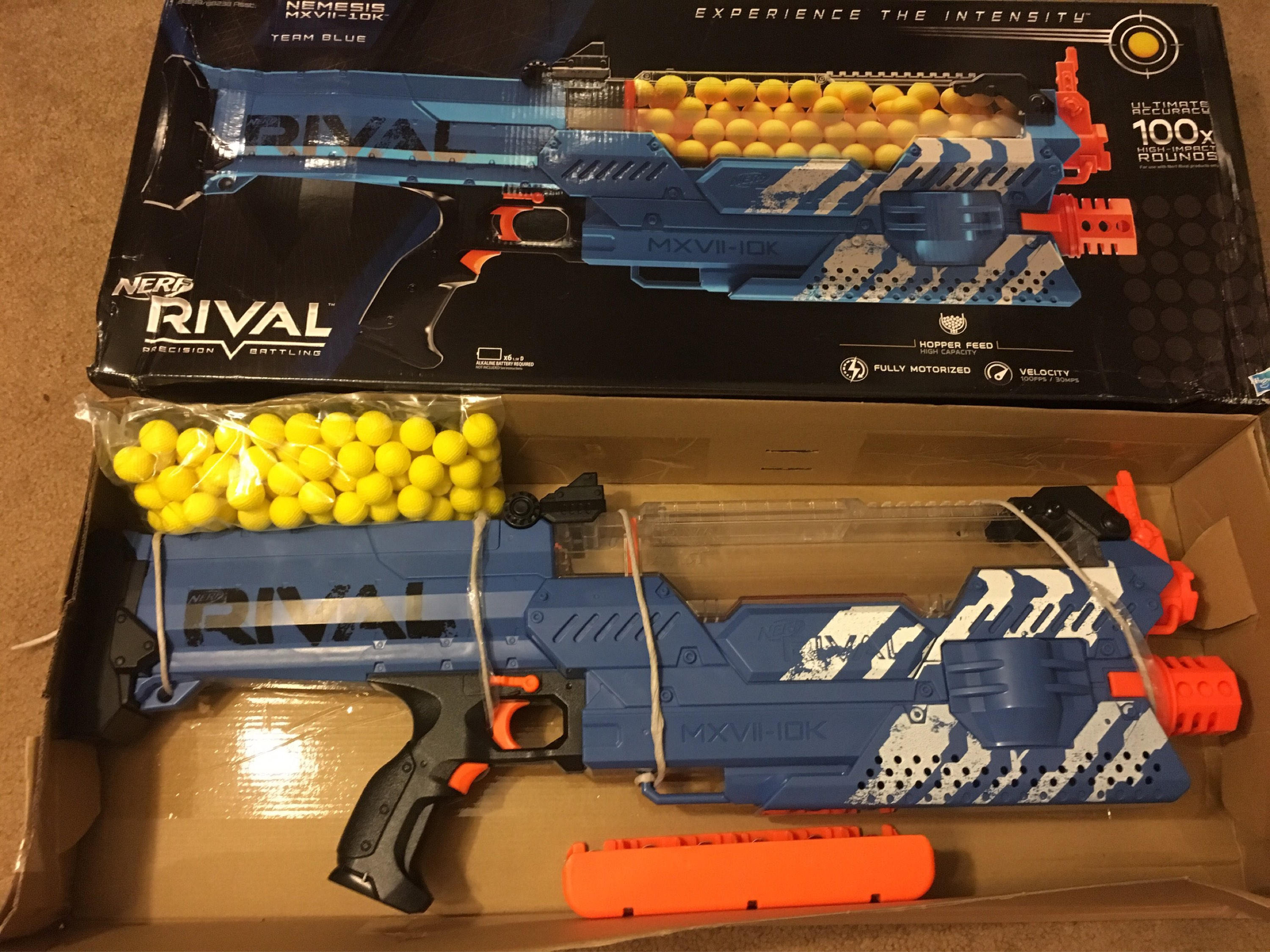 Modified Nerf Rival Nemesis Lipo Mod Blue - Etsy