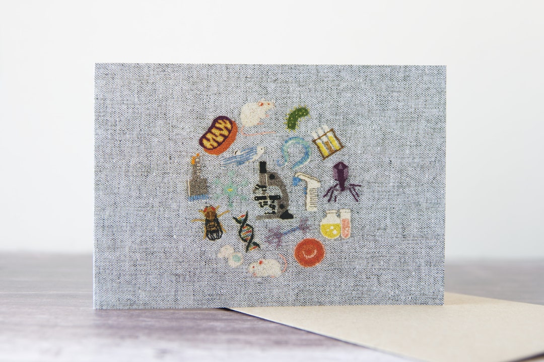 Science Biology Laboratory Greeting Cards - Single - Etsy