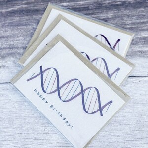 DNA Happy Birthday Greeting Card - Multiple - Etsy