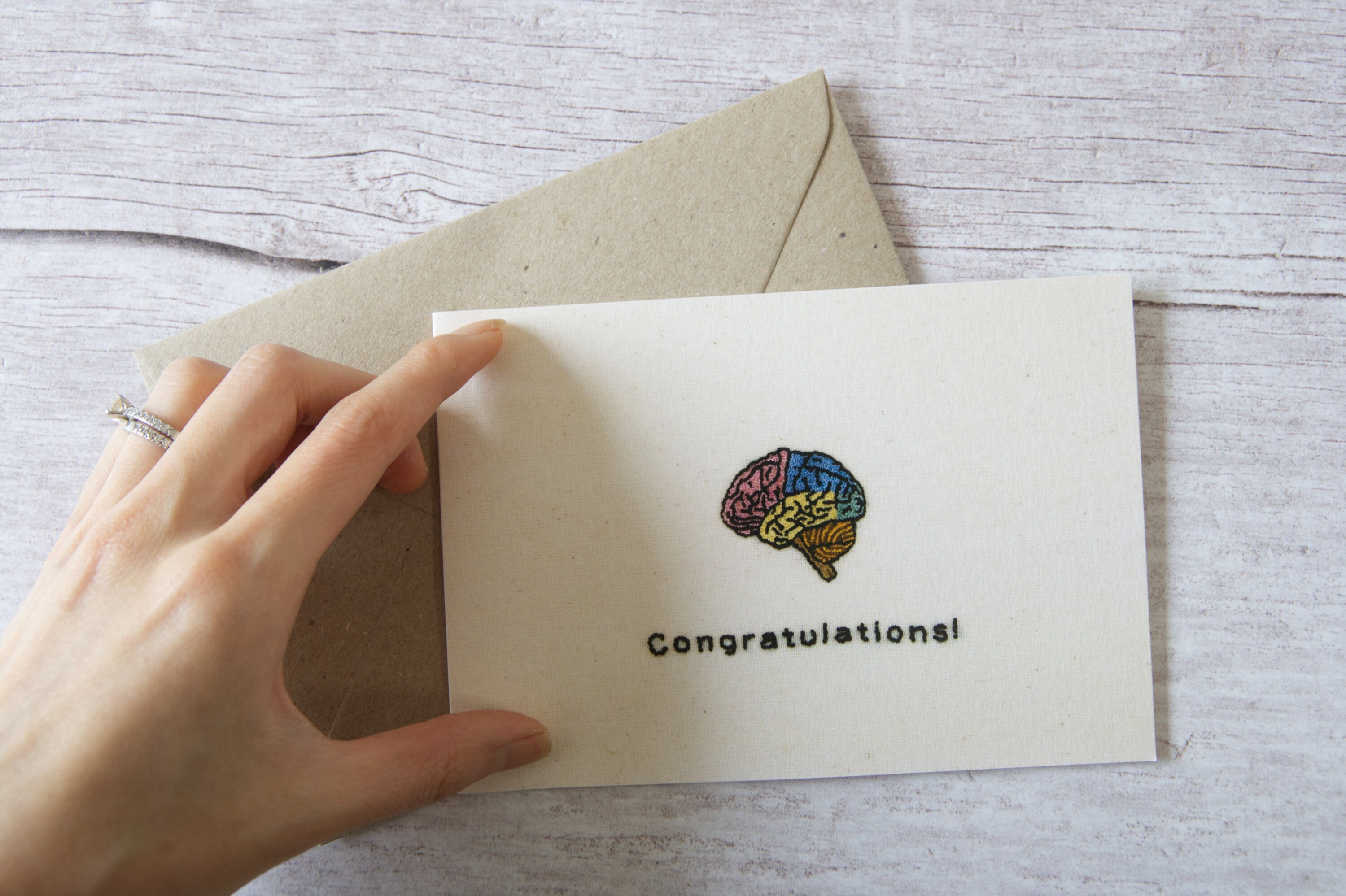 Brain Anatomy Congratulations Greeting Card Single - Etsy UK