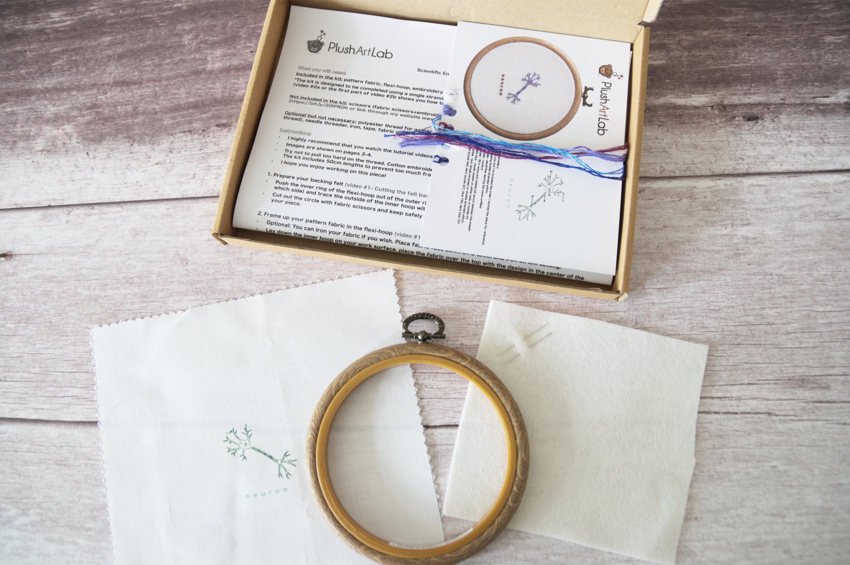 Neuron DIY Scientific Hand Embroidery Kit Beginner Level | Etsy