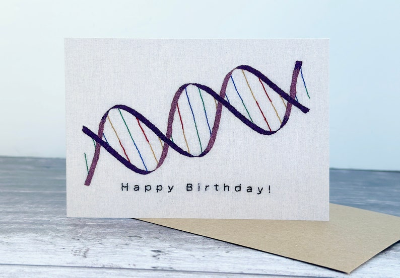DNA Happy Birthday Greeting Card - Multiple - Etsy
