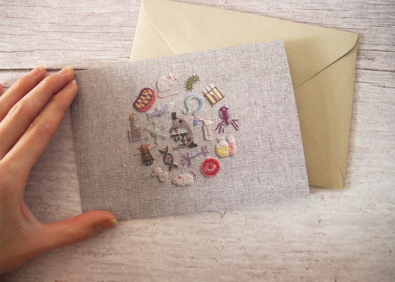 Science Biology Laboratory Greeting Cards Single | Etsy