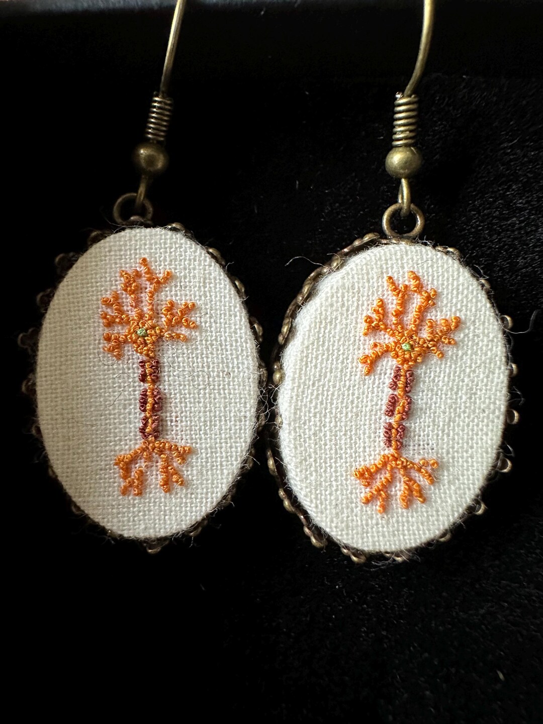Neuron Earrings - Tiny Hand Embroidery - Comes in Gift Box - Etsy