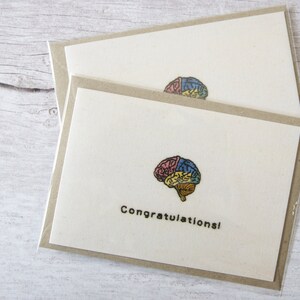 Brain Anatomy Congratulations Greeting Card - Single - Etsy UK