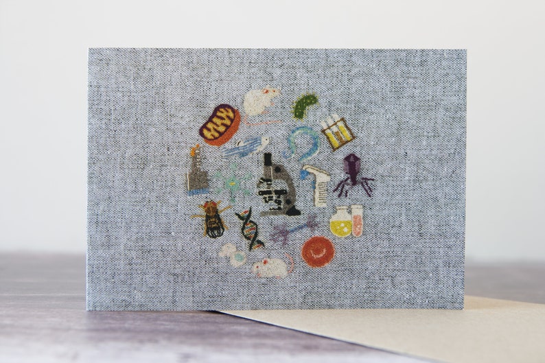 Science Biology Laboratory Greeting Cards Single - Etsy