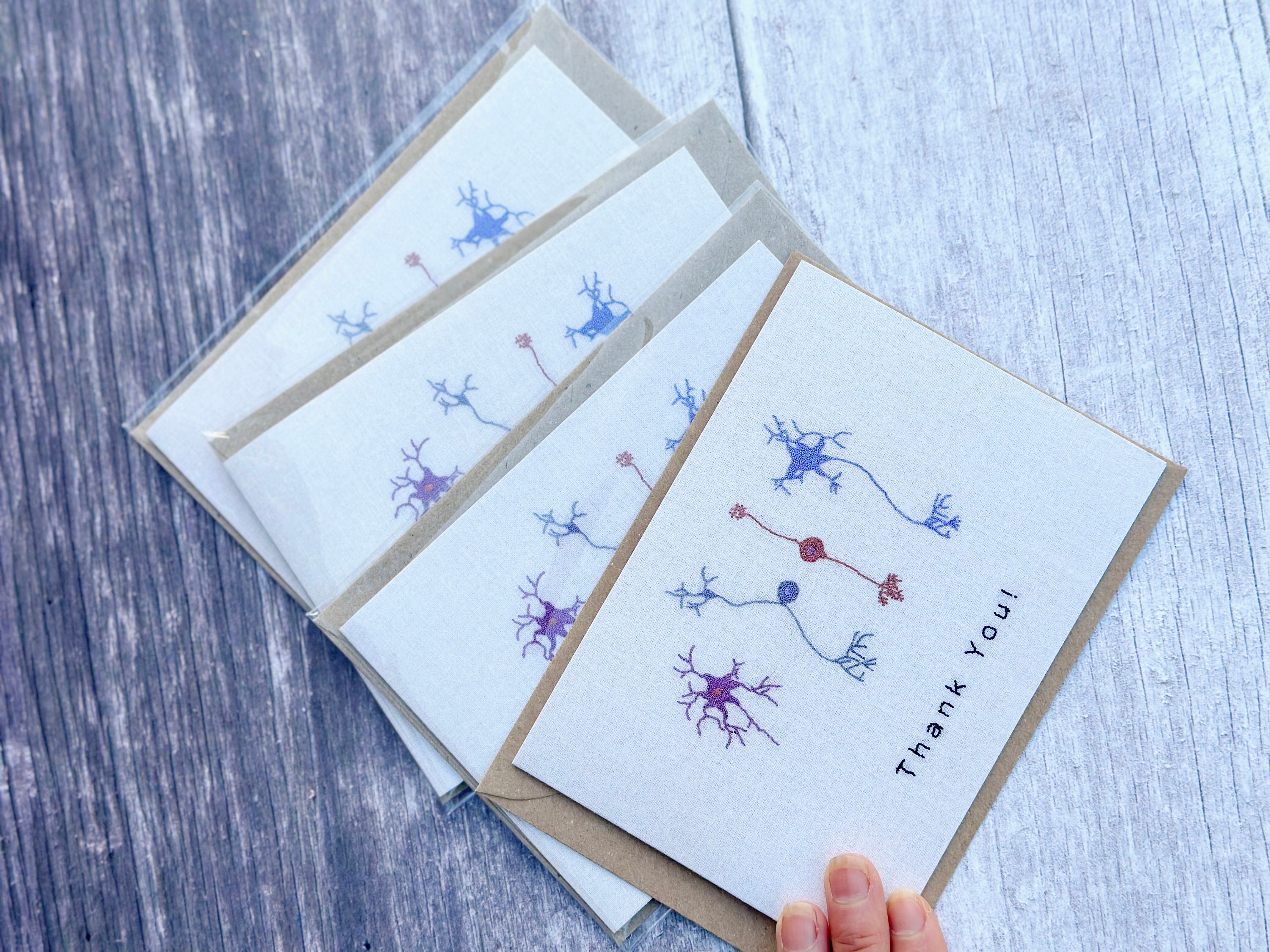 Neurons Thank You Greeting Card Single - Etsy