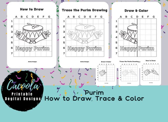 Purim Gifts Printable Purim Activity Book Jewish Printable Hebrew ...