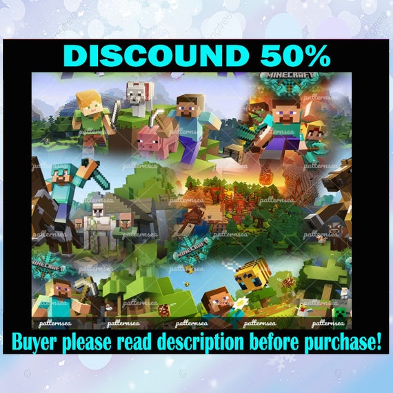 Minecraft Papers Seamless Patterns Minecraft Png Minecraft - Etsy