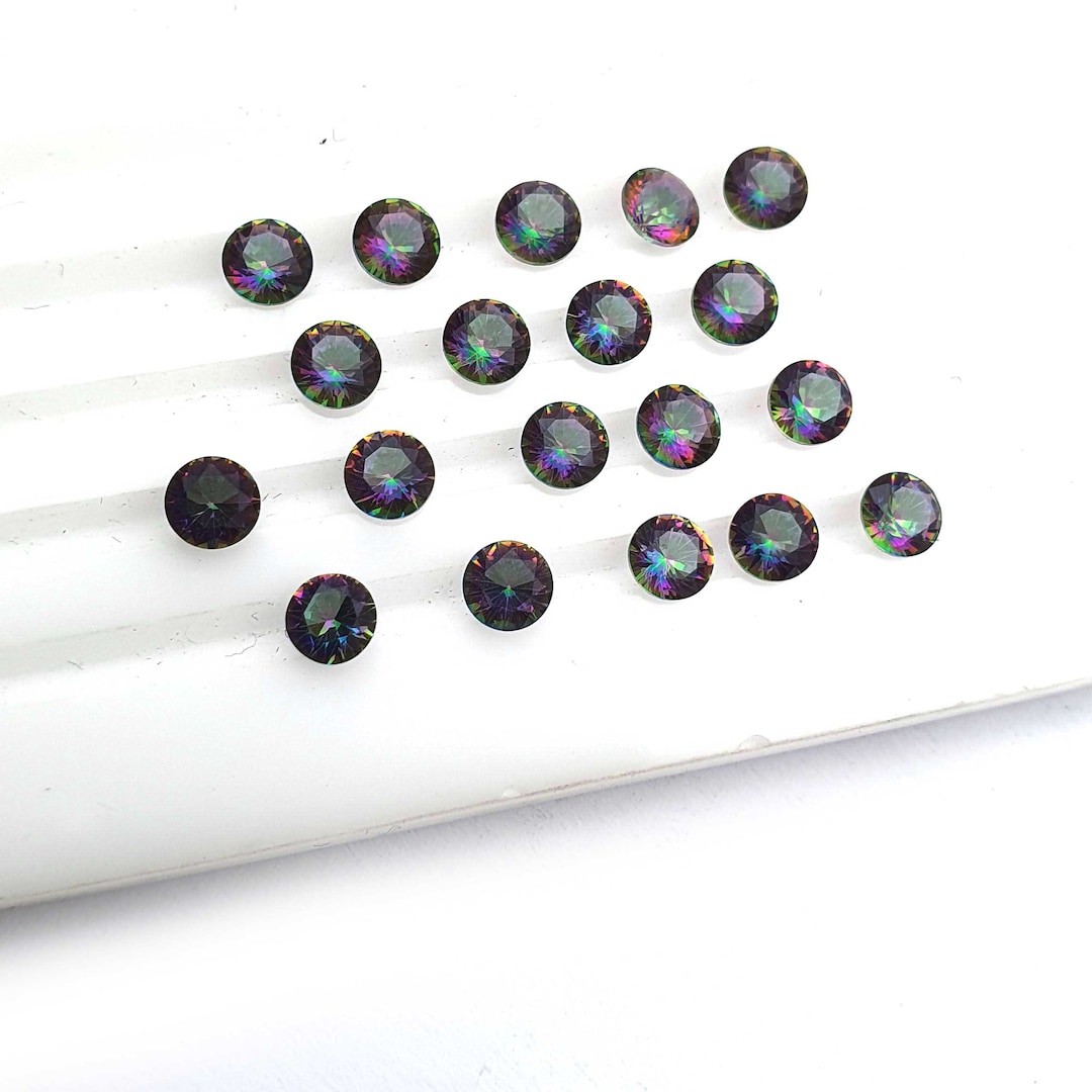 Mystic Quartz Cut Stone Multi Color Mystic Quartz Loose Gemstone Lot ...
