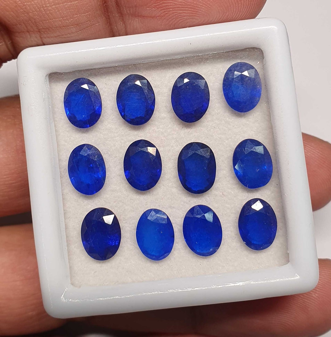 Natural Blue Spinel Oval Cut Loose Gemstone Lot 6 Pcs 68 MM 7 CT, Blue ...