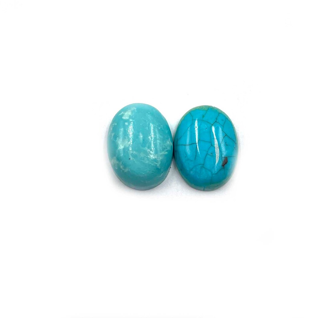 Natural Sleeping Beauty Turquoise Oval Cabs Loose Stone Lot 2 Pcs 12*16 ...
