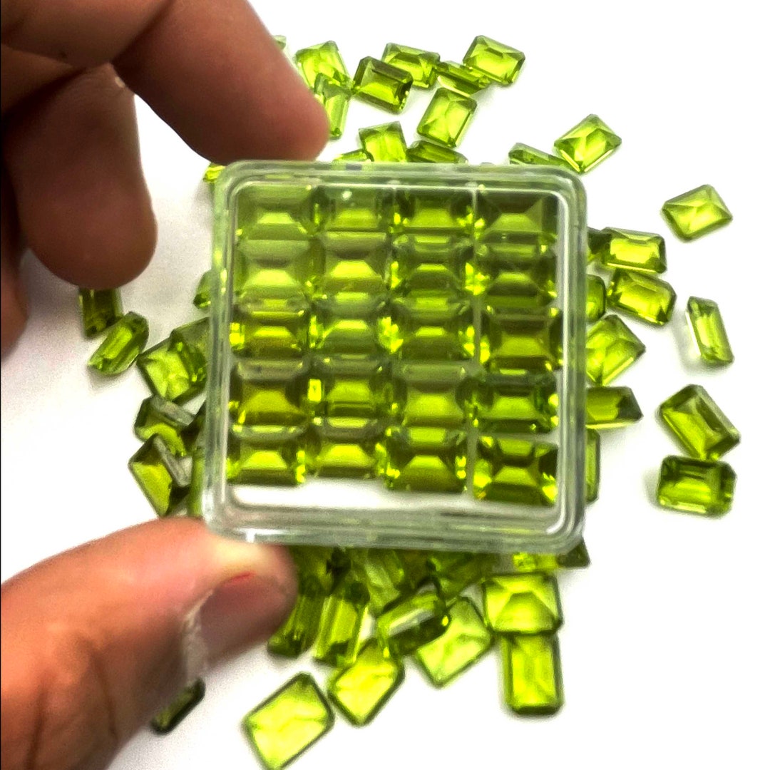 Natural Peridot Octagon Cut Loose Gemstone Lot 10 Pcs 68 MM - Etsy
