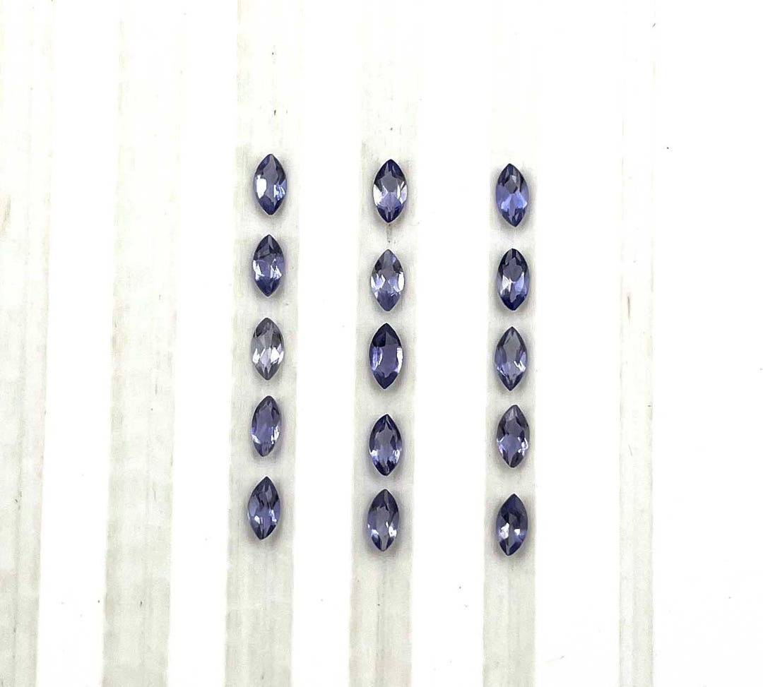 Natural Iolite Marquise Cut Loose Gemstone Lot 72 Pcs 2*4 MM 5 CT ...