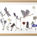 Dragonflies Pressed Flower Art - Etsy