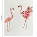 Flamingo Print, Flamingo Gifts, Pressed Flower Art Print - Etsy