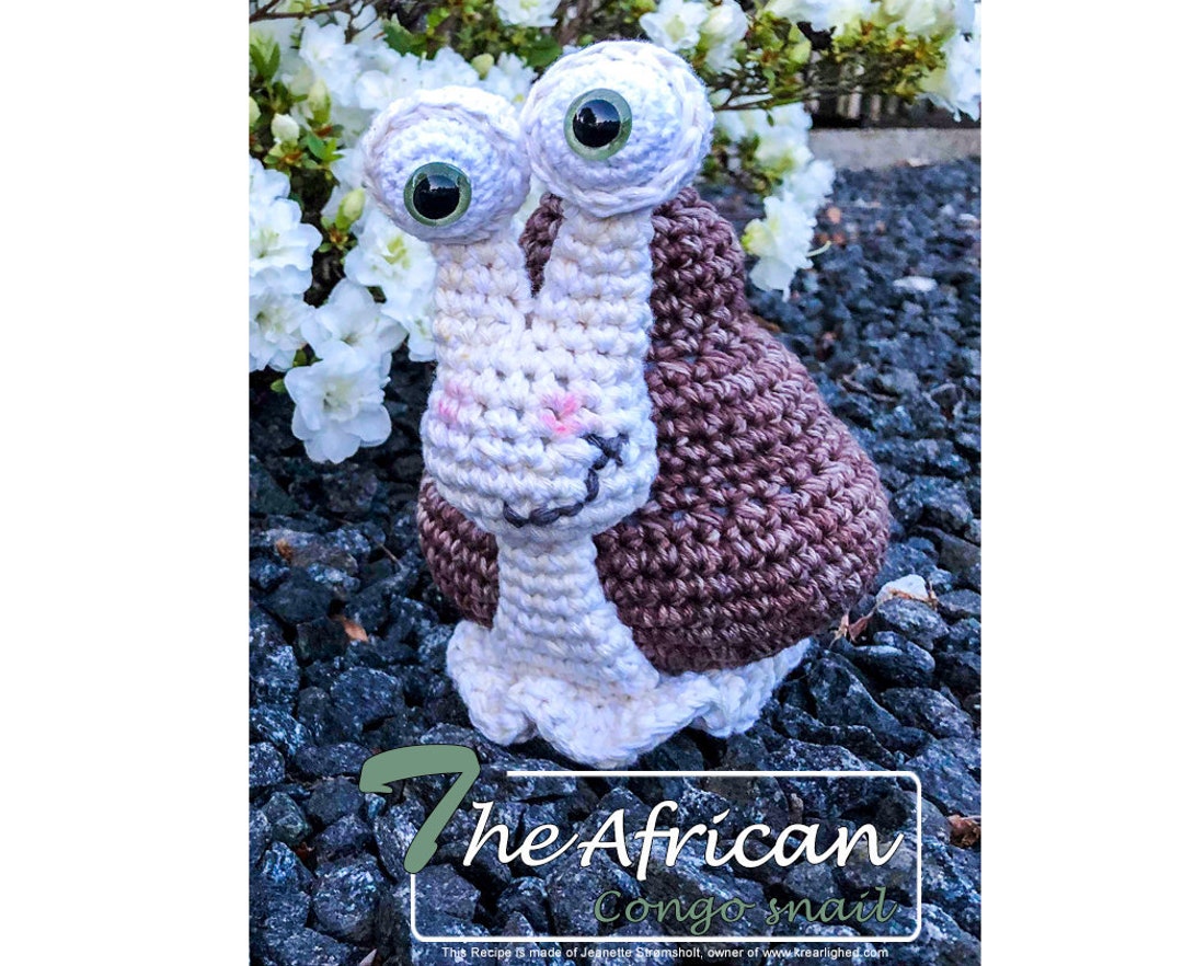 Cute African Congo Snail PDF UK (US) Crochet Pattern - Etsy