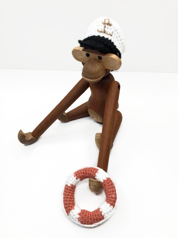 Kay Bojesen Crochet Sailer Captain Outfit Crochet hat and - Etsy